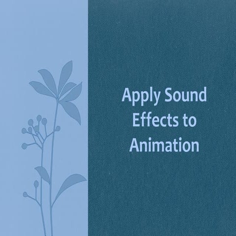 Edit apply sound effects to animation | PPT