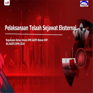 Bahan Paparan Pedoman Telaah Sejawat Tahun 2025 | PDF