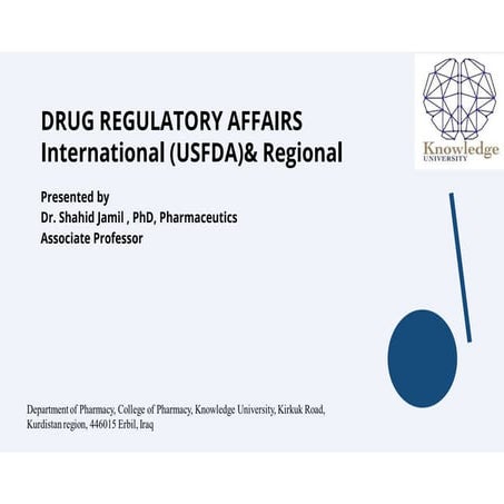USFDA guide line Drug regulatory affairs | PDF