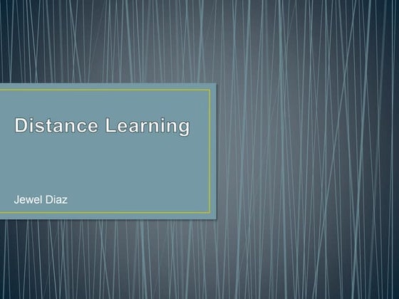 Distance Learning | PPT
