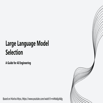 Large Language Models (LLM) Selection slides | PPTX