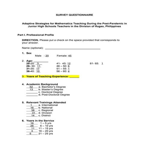 edited-survey_brenda adaptive strategies for mathematics teaching | DOCX