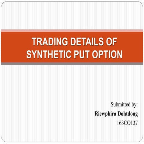 Synthetic Position 2018 | PPTX