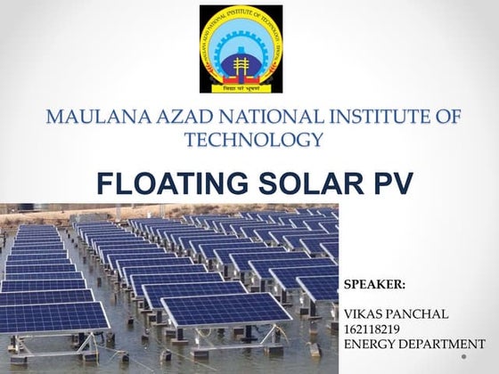 FLOATING SOLAR ppt | PPT