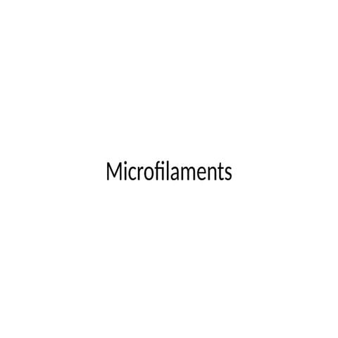 EDITED MICROFILAMENTS ldlydoycuochhhhhhu | PPT
