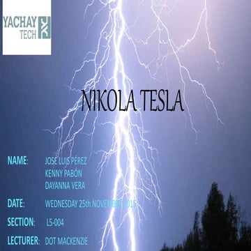 Edited presentation group 4 nikola tesla | PPTX
