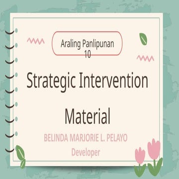 STRATEGIC INTERVENTION MATERIALS AP 10.pptx