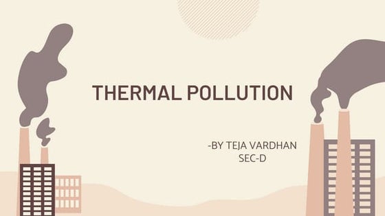 Thermal pollution | PPT