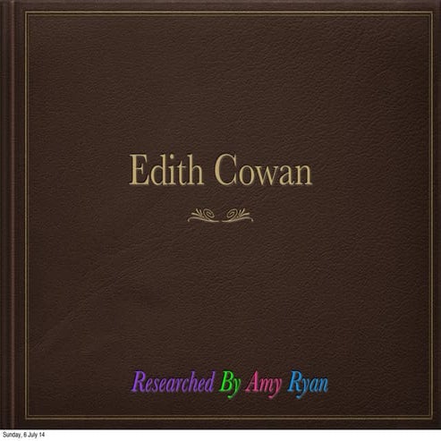 Edith Cowan | PDF