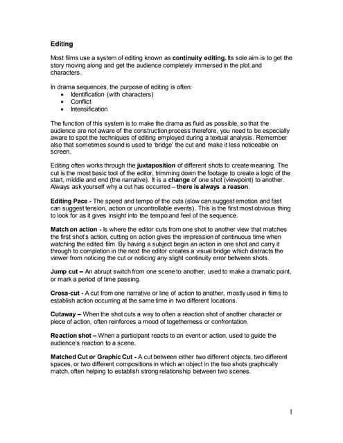 Editing techniques | DOCX