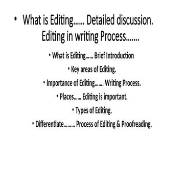 Editing..... Definition, principles,steps of editing | PPTX