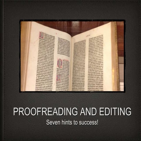 Proofreading/Editing Tips | PPT