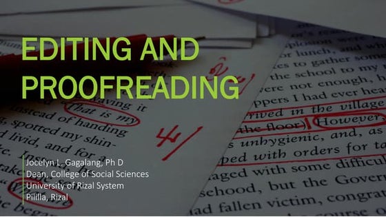 Proofreading & Editing - 10 Proofreading Tips | PPT