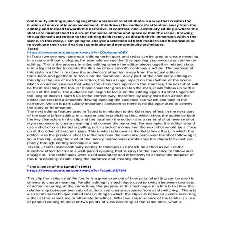 UNIT 21 Editing Techniques | DOCX