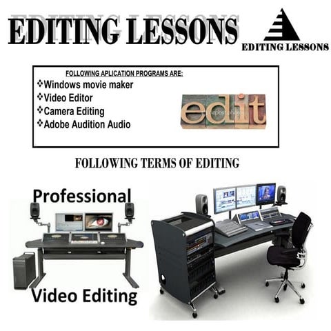 Editing lessons | PPT