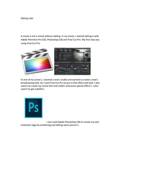 Editing log | PPT