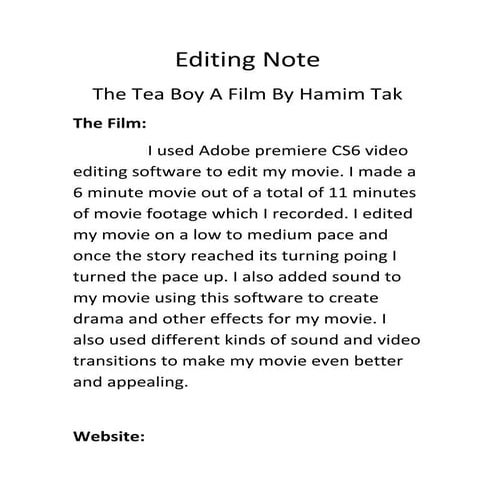 Editing note | PDF
