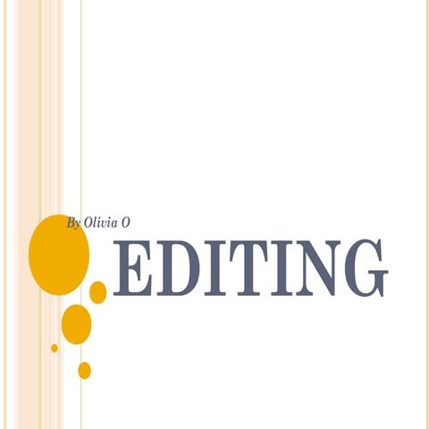 Editing presentation | PPT
