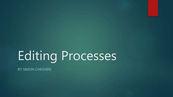 Editing excercise | PPTX