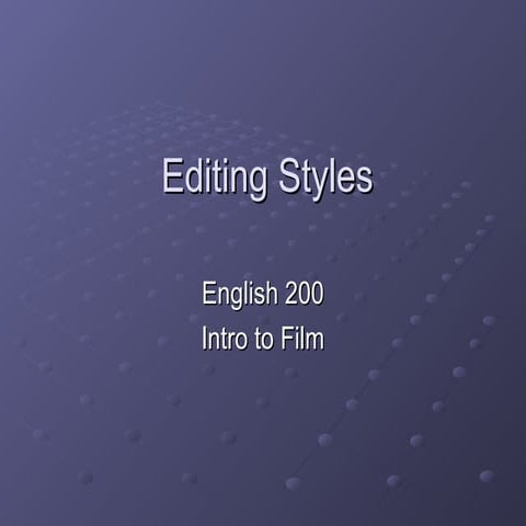 Editing styles | PPT