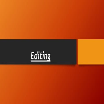 UNIT 21 Editing Techniques | DOCX
