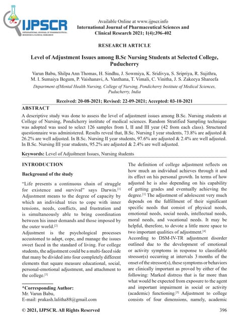RESEARCH PROBLEM STATEMENT -M.SC.pptx | Educational Assessment | Education