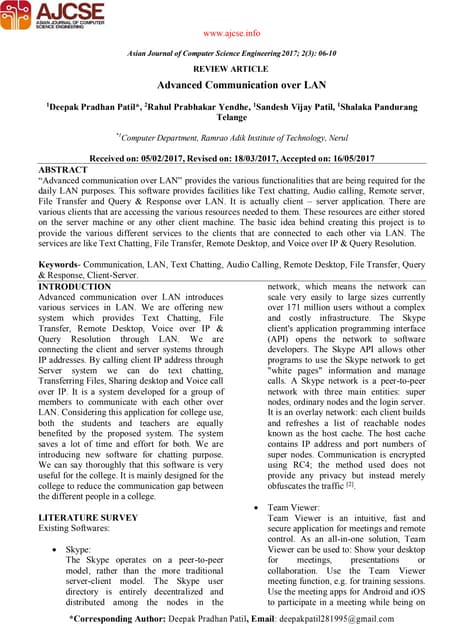 Chat Application | PPTX | Email | Internet