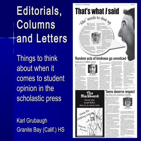 Editorials columns and letters | PPT | Law