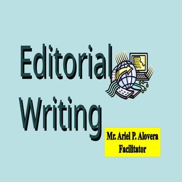 Editorial Writing Power Point Presentation | PPT