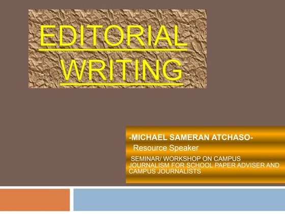 Writing an editorial | DOCX