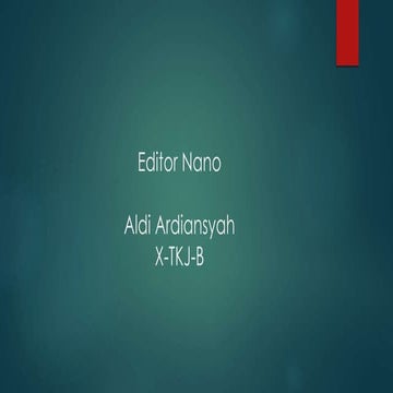Editor nano | PPTX