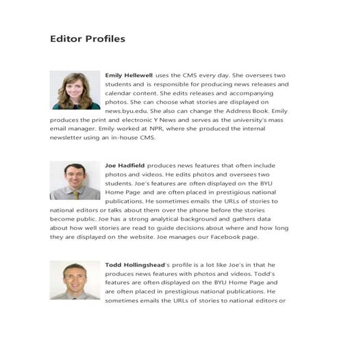 Editor profiles | DOCX