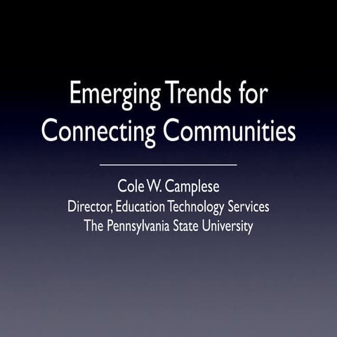 Emerging Trends for Engaging Communities | PDF