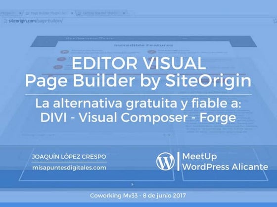 Joaquin Crespo presentations