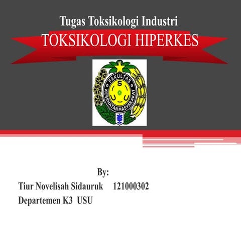 TOKSIKOLOGI HIPERKES | PPTX