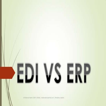 Edi vs ERP | PPTX