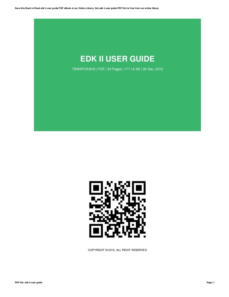 Edk Ii User Guide 