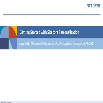 Getting Started with Sitecore Personalization by Ed Kapuscinski | PPTX ...