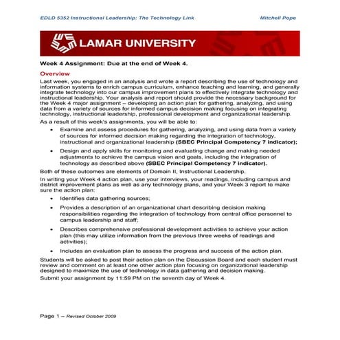 Edld 5352 Week 4 Assignment[2] | PDF
