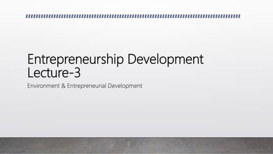 Entrepreneurship | PPTX | Startups | Business