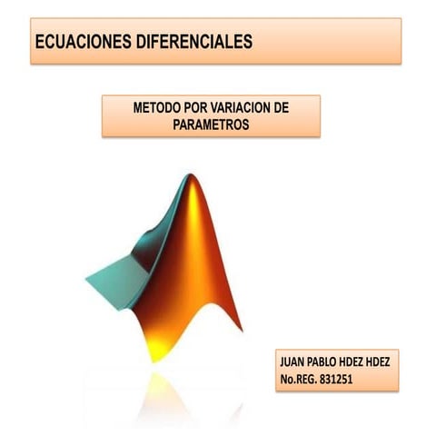 Método de variación de parámetros | PPTX