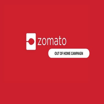 Zomato OOH Campaign | PPT