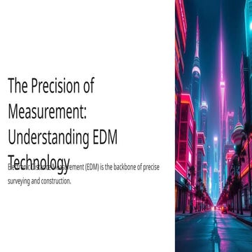 Electronic Distance Measurement (EDM) for Surveying | PPTX