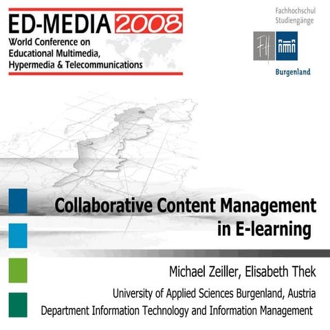 Collaborative Content Management in E-learning | PPS