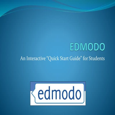 Edmodo a student quick-start guide | PPTX | Internet for Beginners ...