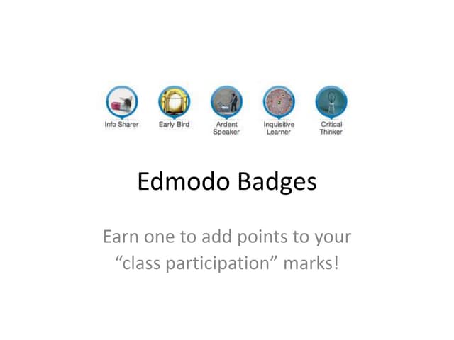 Edmodo Badges