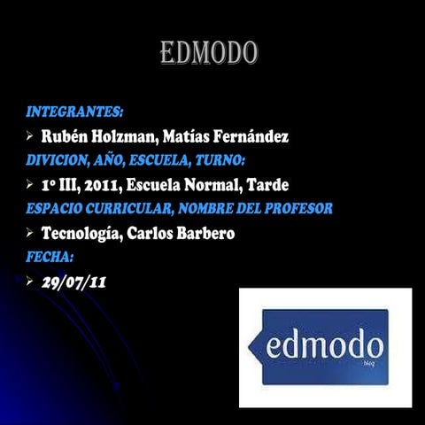 Red Social Edmodo | PPTX