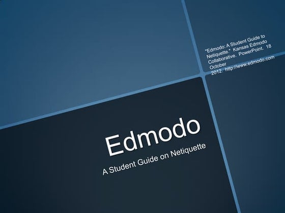 Edmodo guidelines | PDF