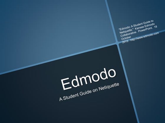 Edmodo guidelines | PDF