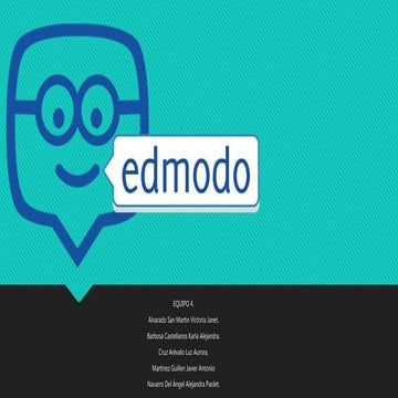 Entrar en Edmodo era una plataforma o red social para estudiantes | PPTX